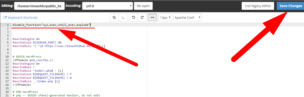 How To Disable Any PHP Functions Via htaccess File Disable Php 