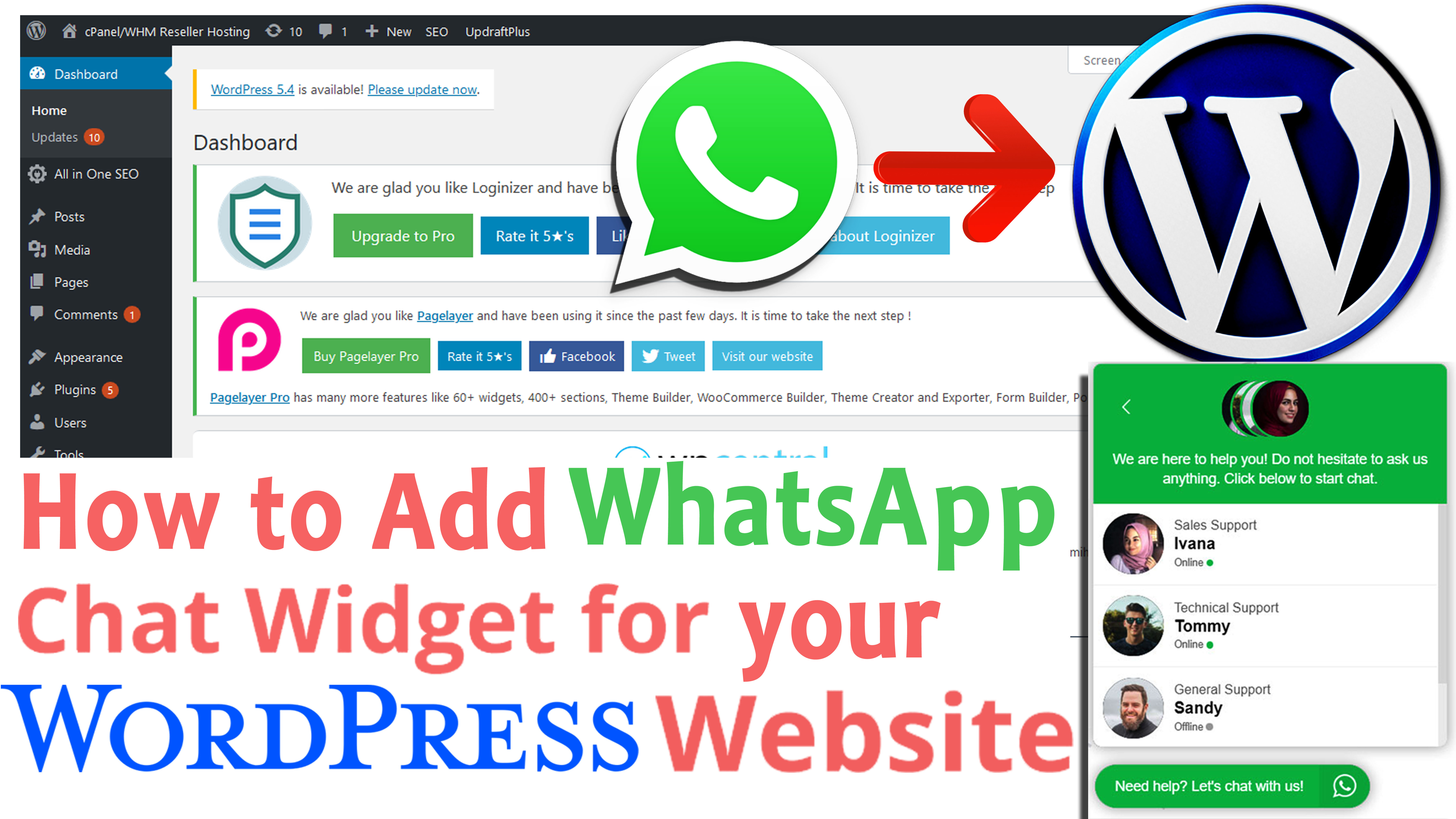 How To Add WhatsApp Live Chat To Your WordPress Site STEP BY STEP Red Server Host