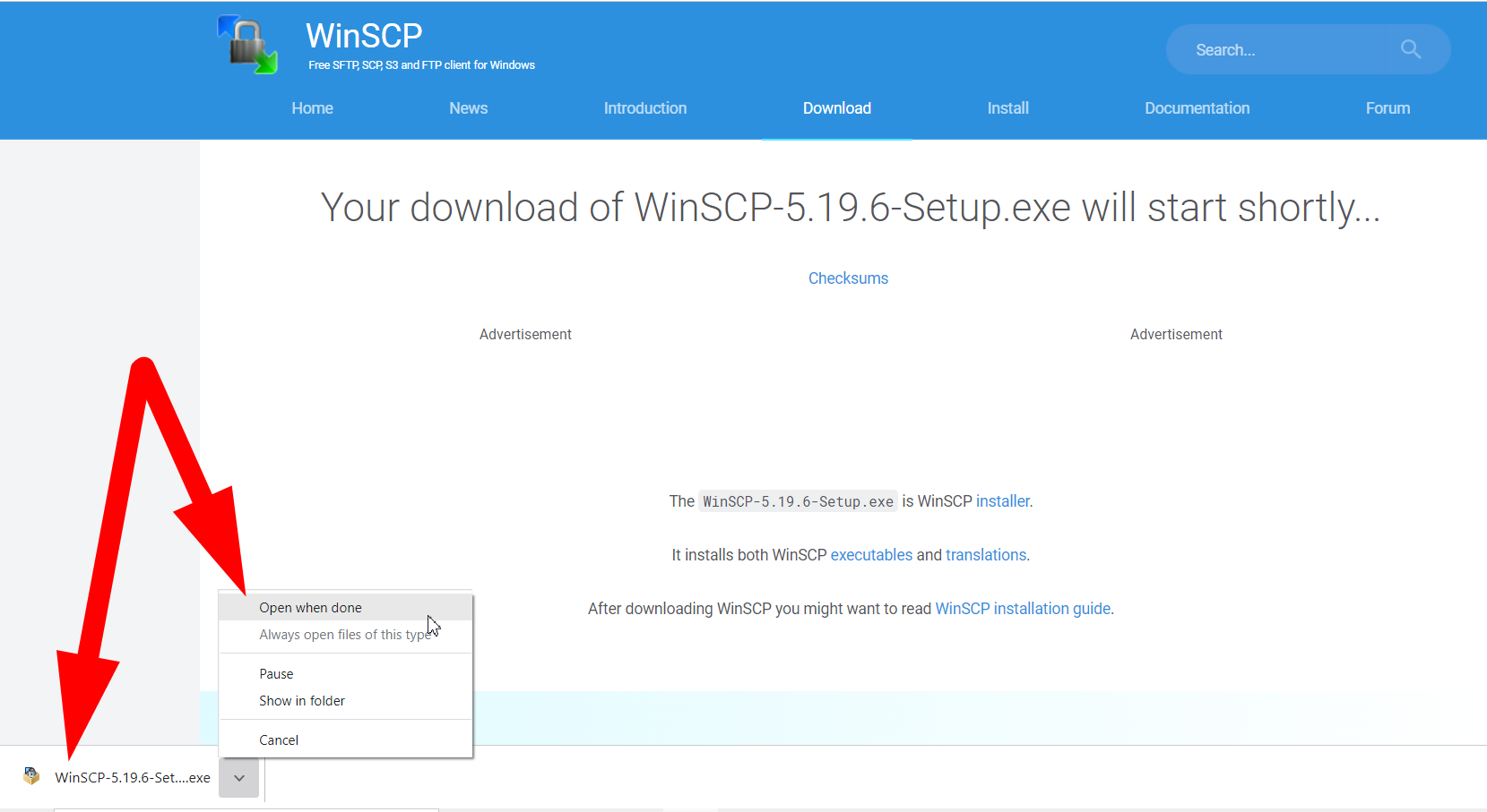 Transfer Files Using WinSCP
