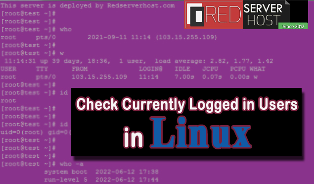 How To Check Currently Logged In Users In Linux Red Server Host